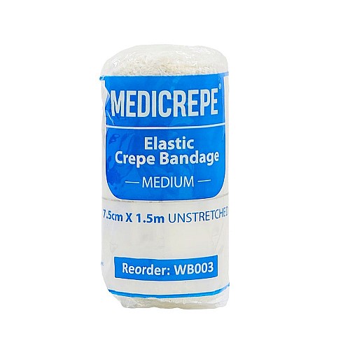 Medicrepe® Elastic Crepe Bandage Medium 10cm White